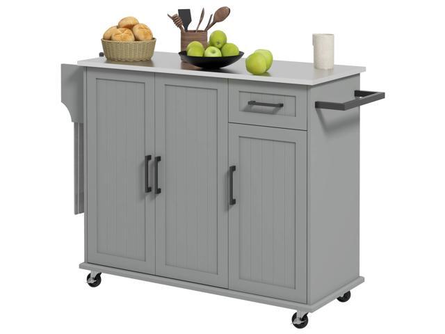 Click here for Aosom Kitchen Island with Wheels  Kitchen Island o... prices