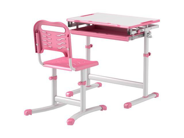 Click here for AosomQaba Height Adjustable Kids Desk and Chairs S... prices