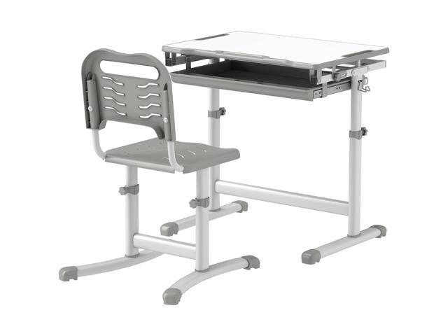 Click here for AosomQaba Height Adjustable Kids Desk and Chairs S... prices