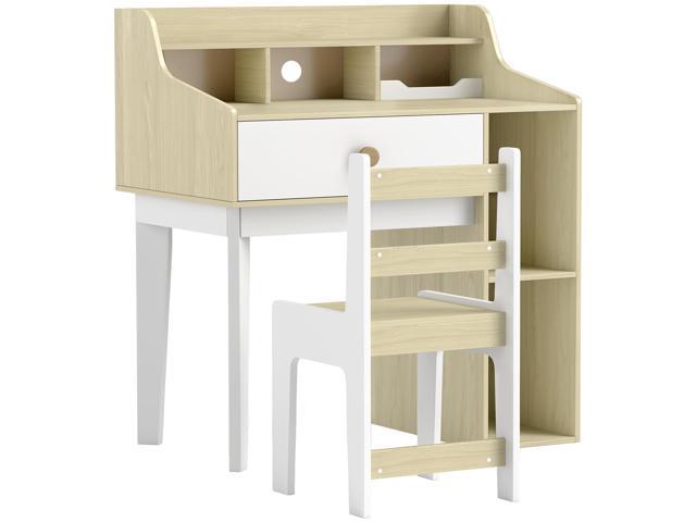 Click here for AosomQaba Kids Desk and Chair Set with Storage She... prices