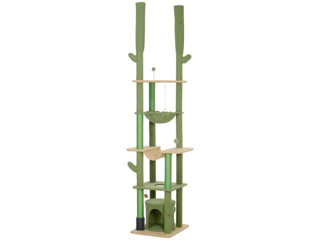 Click here for Aosom 89-100 Floor to Ceiling Cat Tree  Cat Climbi... prices