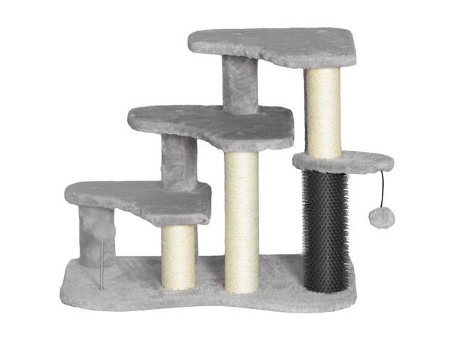 Click here for Aosom 2 in 1 Cat Tree Tower 3-Step Pet Stairs with... prices