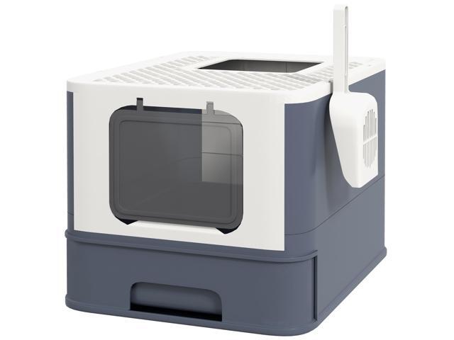 Click here for Aosom Cat Litter Box with Lid  Scoop  Front Entry... prices
