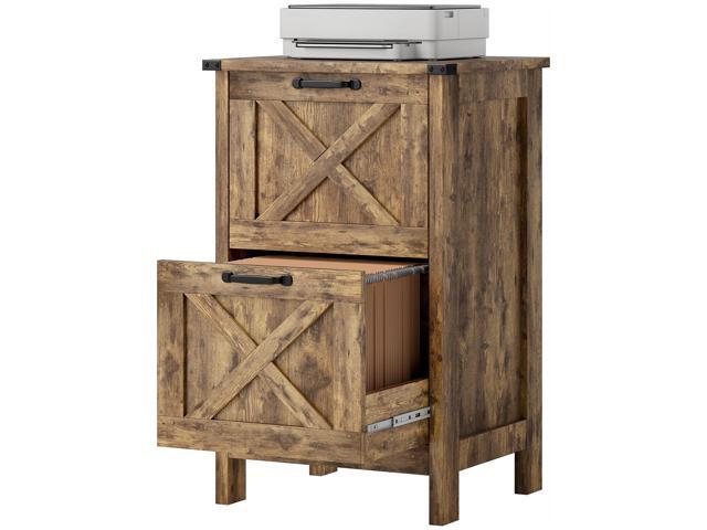 Click here for Aosom Vertical File Cabinet with 2 Drawers  Rustic... prices