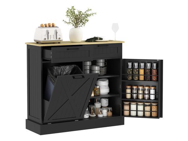 Click here for Aosom 10 Gallon Farmhouse Kitchen Cabinet with Hid... prices