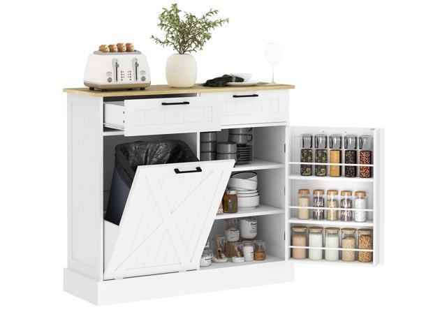 Click here for Aosom 10 Gallon Farmhouse Kitchen Cabinet with Hid... prices