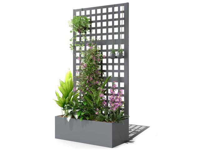 Click here for Aosom Galvanized Raised Garden Bed Planter Box wit... prices