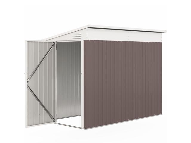 Click here for Aosom 4 x 7.7 Lean to Garden Storage Shed  Outdoor... prices