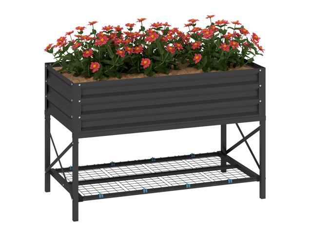Click here for Aosom Galvanized Raised Garden Bed  Metal Planter... prices