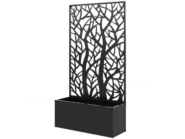 Click here for Aosom Metal Garden Bed with Trellis for Climbing P... prices