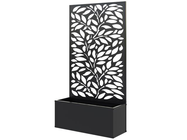 Click here for Aosom Metal Garden Bed with Trellis for Climbing P... prices