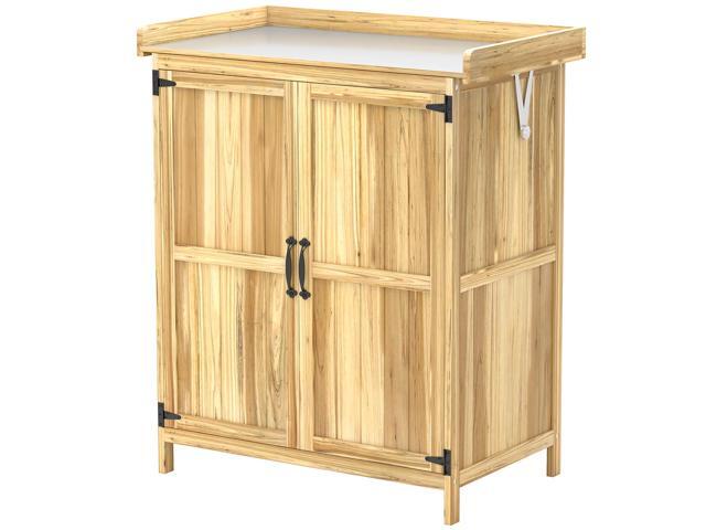 Click here for Aosom Outdoor Storage Cabinet  Garden Tool Shed wi... prices