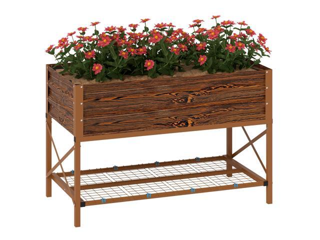 Click here for Aosom Galvanized Raised Garden Bed  Metal Planter... prices