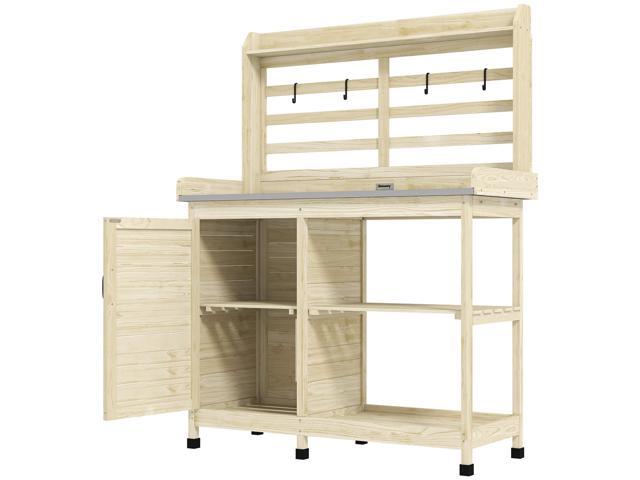 Click here for Aosom Wooden Potting Bench with Storage  Sink  Wat... prices