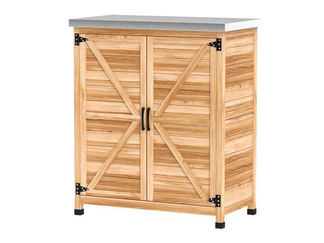Click here for Aosom Wooden Storage Cabinet  Outdoor Prep Table w... prices