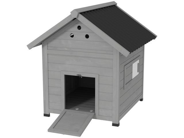 Click here for Aosom Duck Coop  Wooden Duck House with Openable R... prices