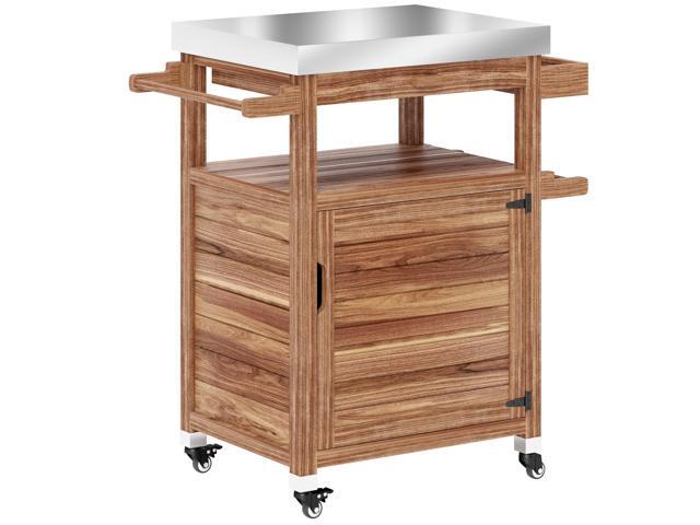 Click here for Aosom Outdoor Grill Cart with Stainless Steel Top... prices