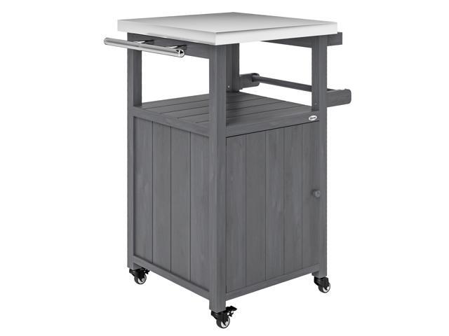 Click here for Aosom Outdoor Grill Cart with Stainless Steel Top... prices