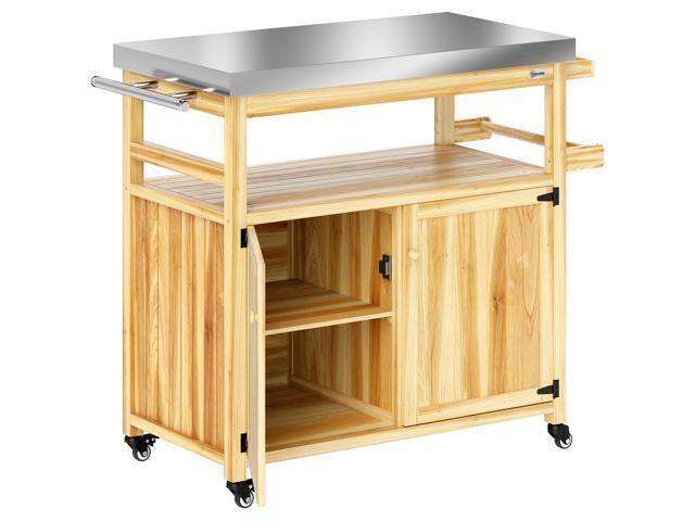 Click here for Aosom Outdoor Grill Cart w/ Stainless Steel Top  S... prices