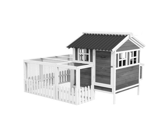 Click here for Aosom Wooden Chicken Coop with Run for 1-2 Chicken... prices