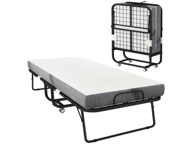 Click here for Aosom Folding Bed with Mattress for Adults  Single... prices