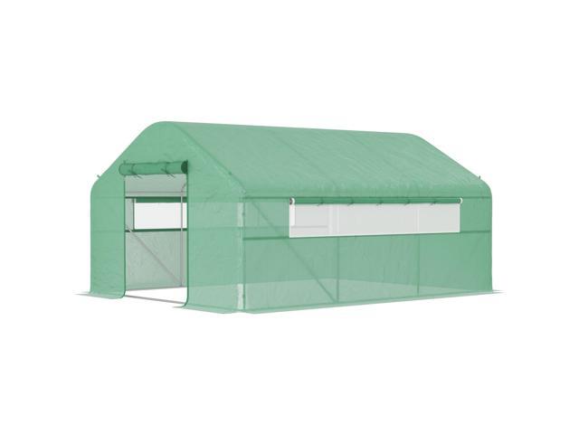 Click here for Aosom 13 x 10 x 6.5 Tunnel Greenhouse Hoop House w... prices