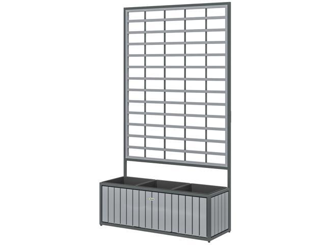 Click here for Aosom Wooden Raised Garden Bed with Trellis  Remov... prices