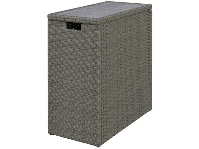 Click here for Aosom 17-Gallon Small Deck Box  Wicker Outdoor Sto... prices