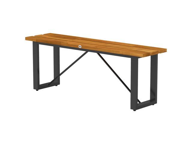 Click here for Aosom Outdoor Bench  2-Person Backless Garden Benc... prices