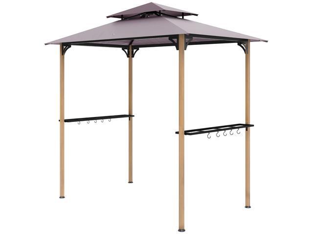 Click here for Aosom 8 x 5 Grill Gazebo  Double Tiered Barbecue G... prices