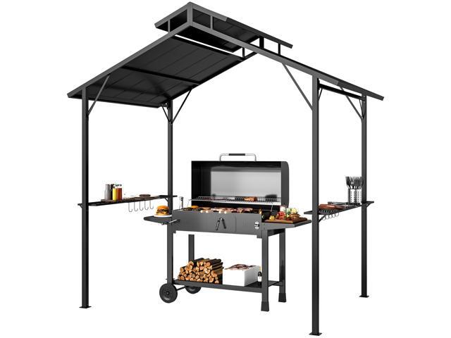 Click here for Aosom 8 x 5ft Hardtop Grill Gazebo with Double Met... prices