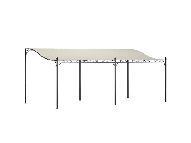 Click here for Aosom 10 x 20 Wall-Mounted Outdoor Pergola Canopy... prices