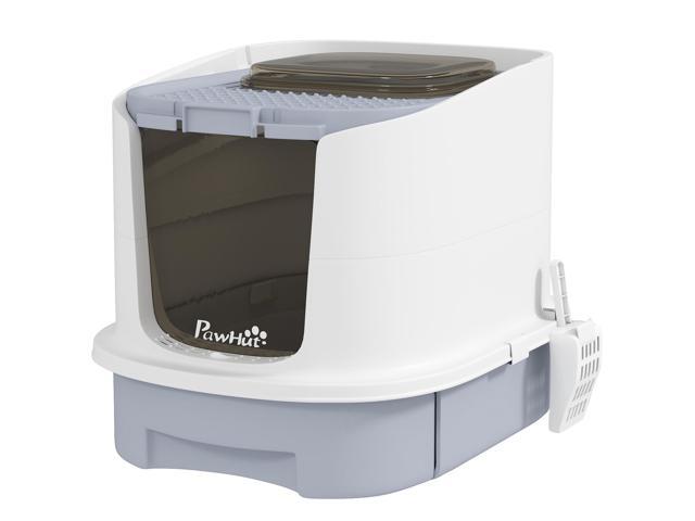 Click here for Aosom Covered Cat Litter Box with Lid  Drawer  Sco... prices