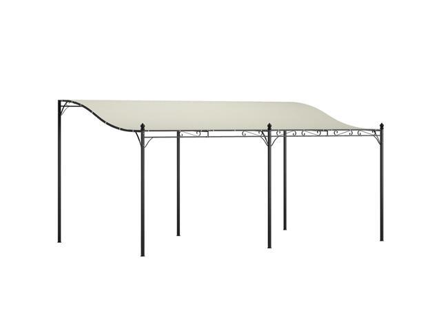 Click here for Aosom 10 x 16 Wall-Mounted Outdoor Pergola Canopy... prices