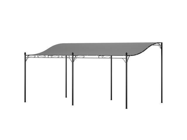 Click here for Aosom 10 x 16 Wall-Mounted Outdoor Pergola Canopy... prices