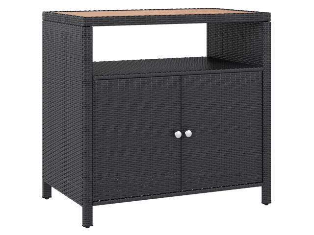 Click here for Aosom Outdoor Storage Cabinet with Acacia Wood Top... prices