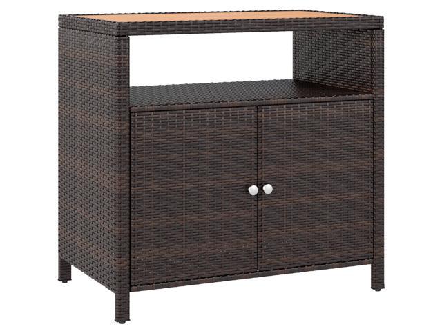 Click here for Aosom Outdoor Storage Cabinet with Acacia Wood Top... prices