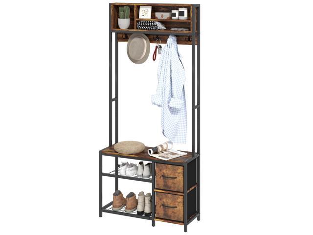 Click here for Aosom Hall Tree with Bench and Shoe Storage  5-in-... prices