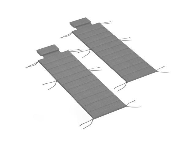 Click here for Aosom Foldable Chaise Lounge Cushion Set of 2  Out... prices