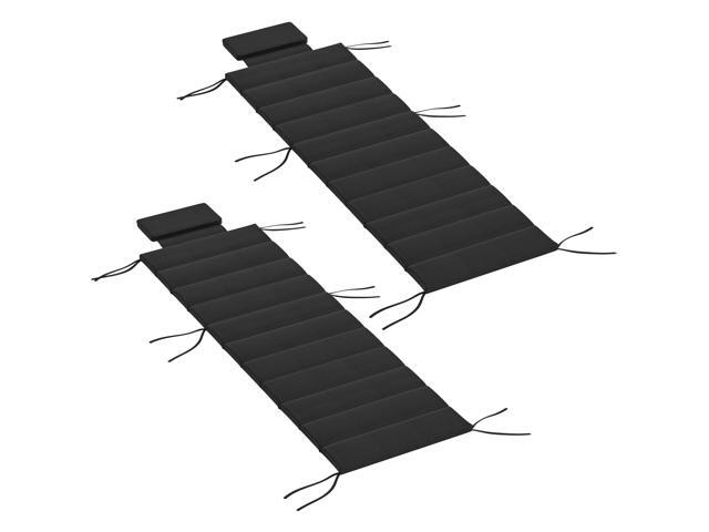Click here for Aosom Foldable Chaise Lounge Cushion Set of 2  Out... prices