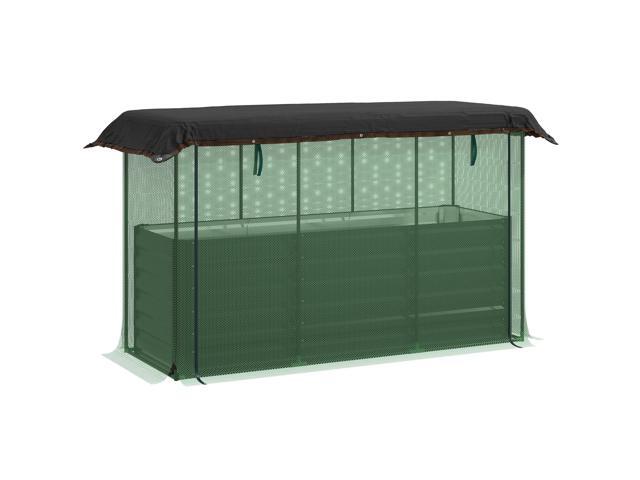 Click here for Aosom Galvanized Steel Planter Box with Crop Cage... prices