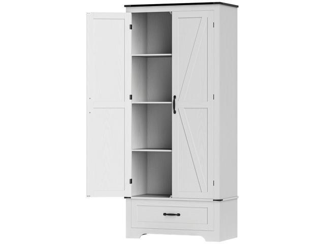 Click here for Aosom 72 Farmhouse Pantry Cabinet with Adjustable... prices
