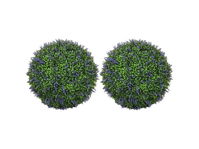Click here for Aosom 2 Pack Artificial Plant Lavender Topiary Bal... prices