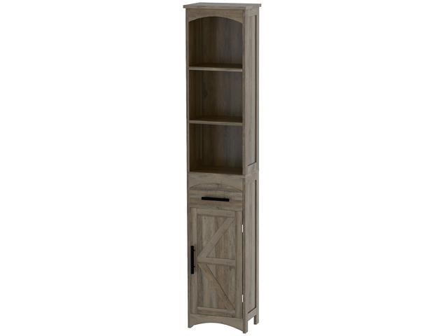 Click here for Aosom Farmhouse Tall Slim Bathroom Storage Cabinet... prices