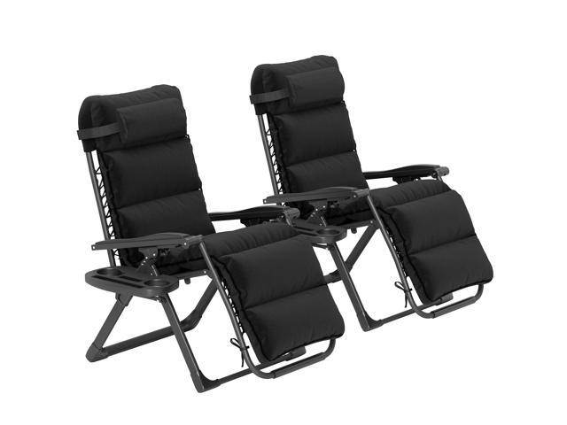 Click here for Aosom Zero Gravity Lounge Chair Set  2 Pieces Recl... prices