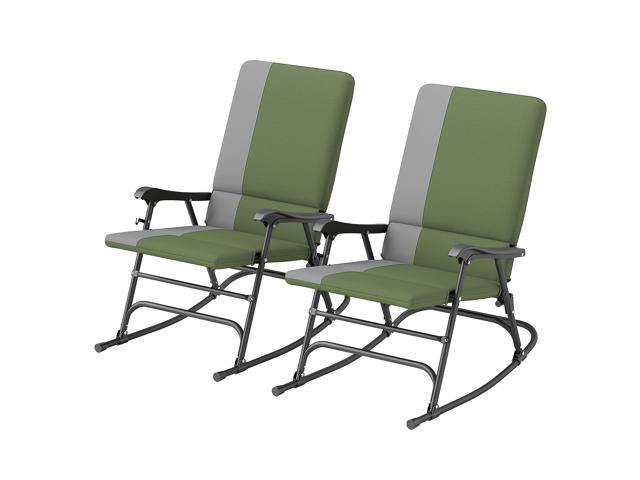 Click here for Aosom Outdoor Rocking Chairs Set of 2  Folding Roc... prices