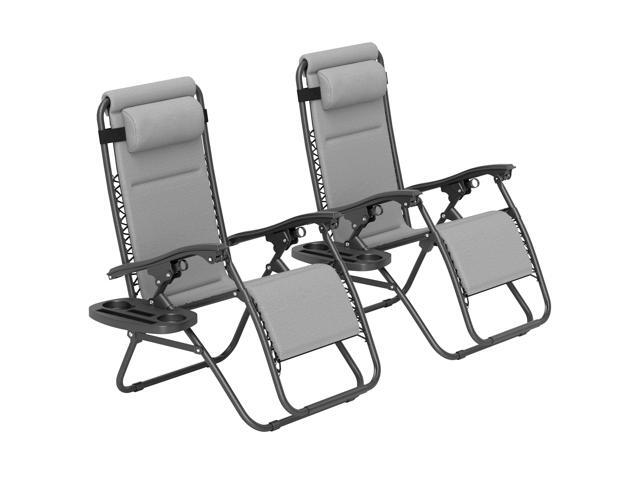 Click here for Aosom Zero Gravity Lounge Chair Set  2 Pieces Recl... prices
