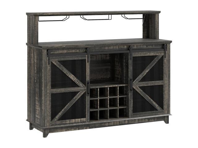Click here for Aosom 55 Coffee Bar Cabinet with Lights  Farmhouse... prices