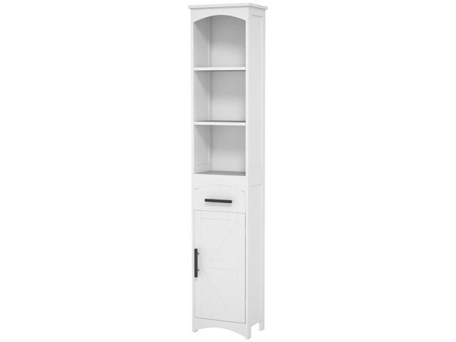Click here for Aosom Farmhouse Tall Slim Bathroom Storage Cabinet... prices