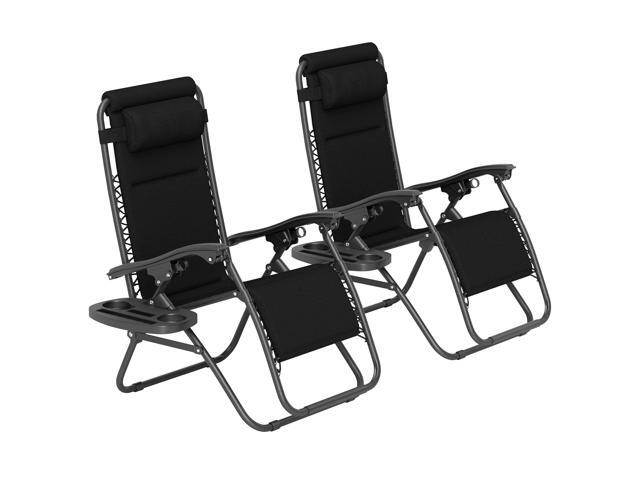 Click here for Aosom Zero Gravity Lounge Chair Set  2 Pieces Recl... prices